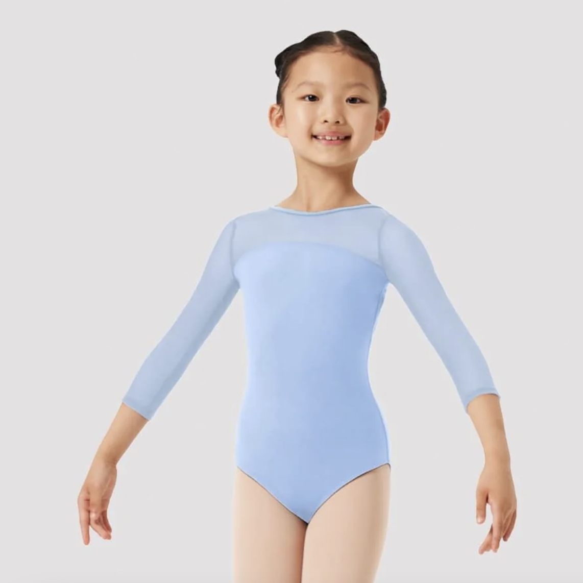 Mirella M121C Children's Low Back Strappy 3/4 Sleeve Leotard | On ...