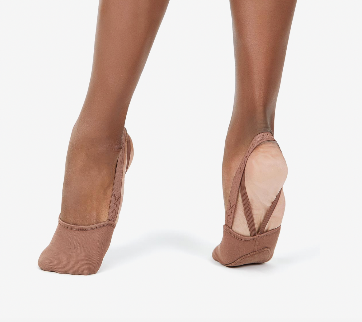 Capezio AH064W "Hanami Pirouette" Canvas Half-Soles - Mocha | On Pointe ...
